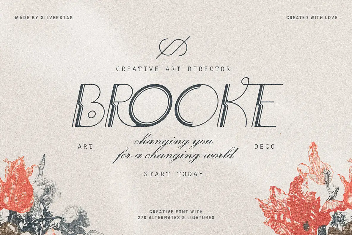 BogArt Deco - Ligature Rich Typeface Font - YouWorkForThem