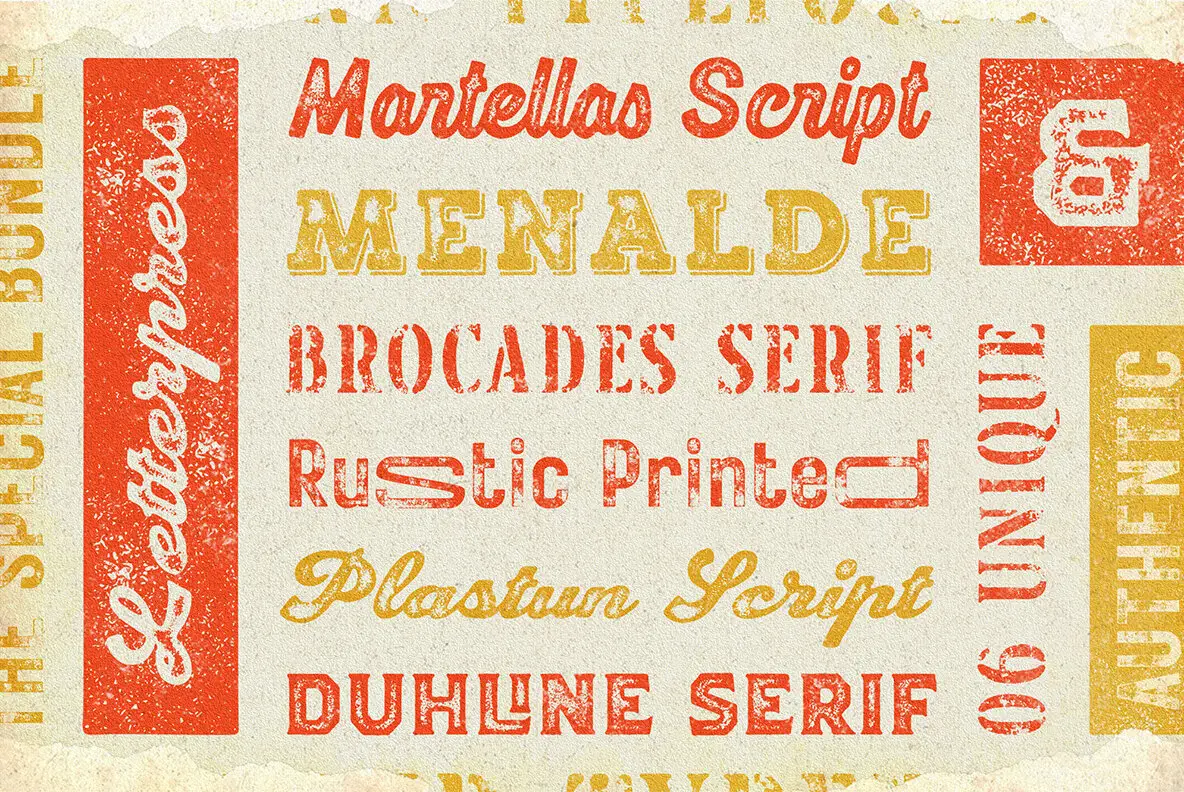 Letterpress Vol 1.0 Font - YouWorkForThem