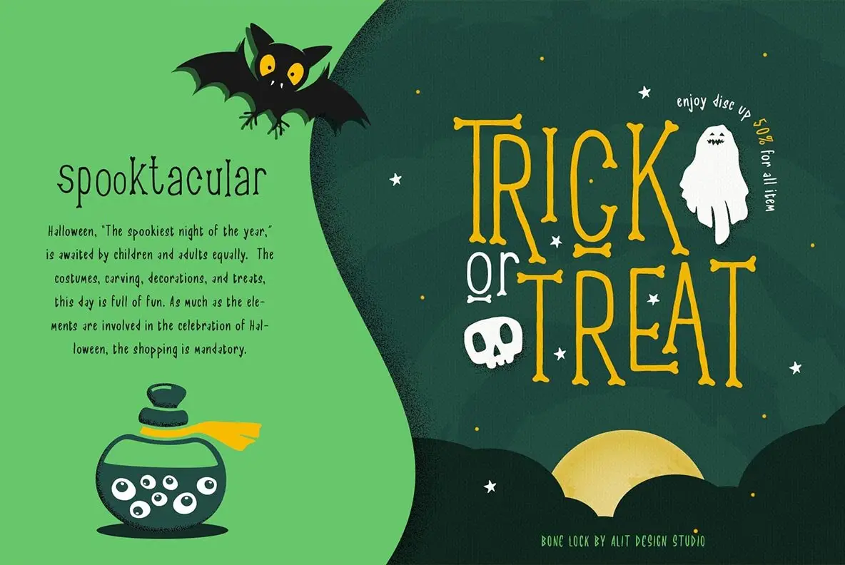 Bone Lock Font - YouWorkForThem