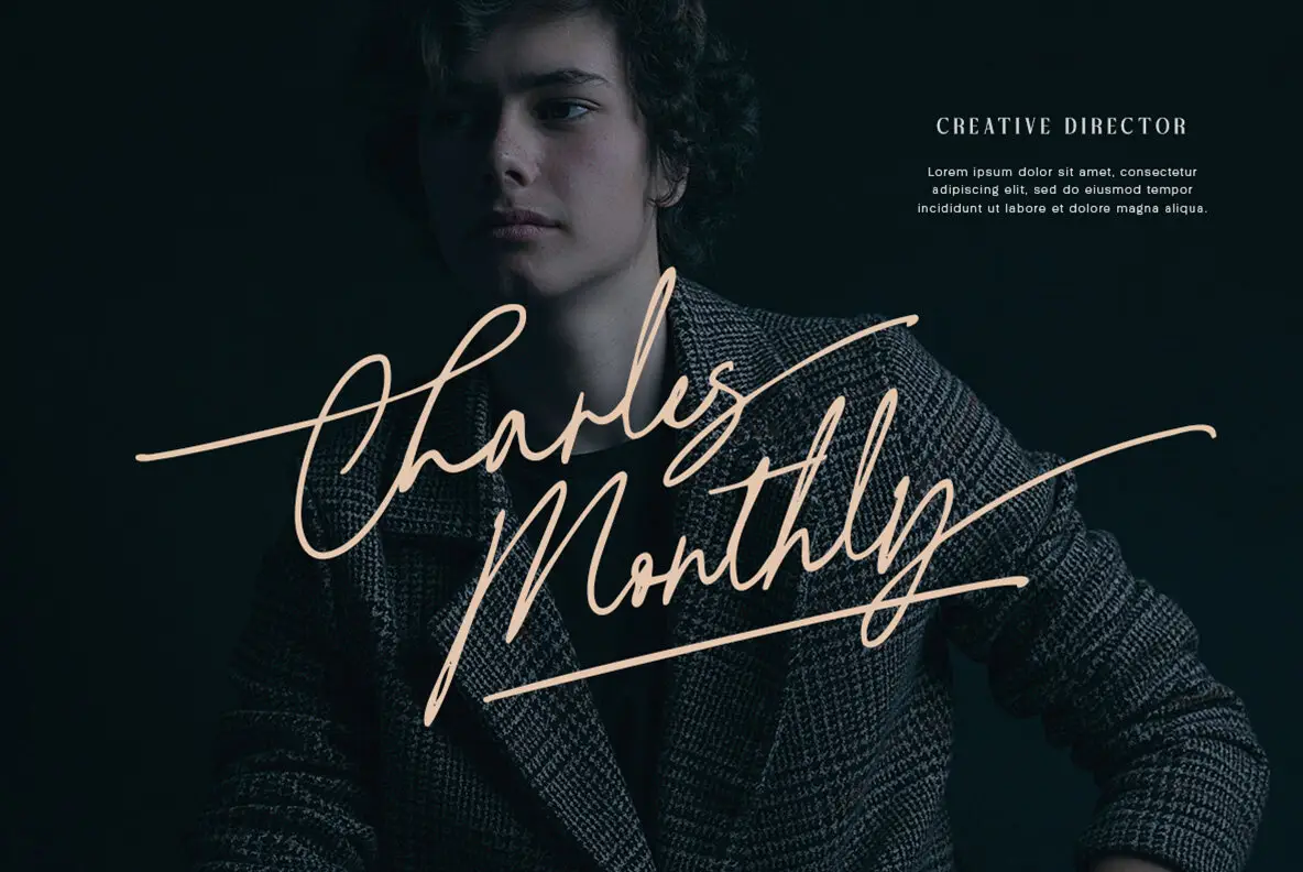 Andreas Signature Font - YouWorkForThem