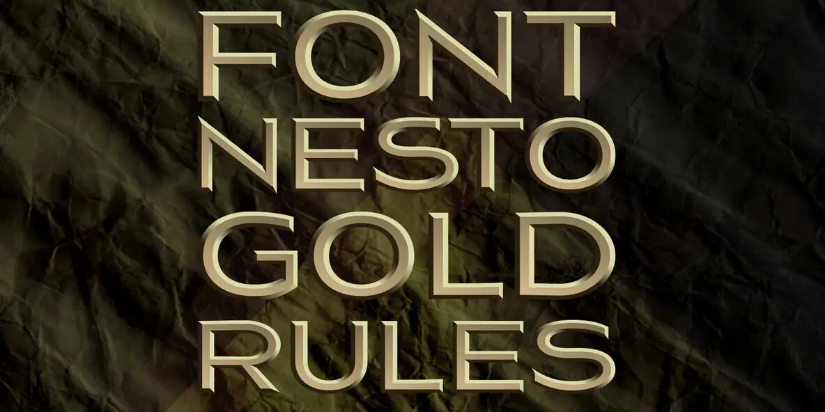 Nesto Metals Font - YouWorkForThem