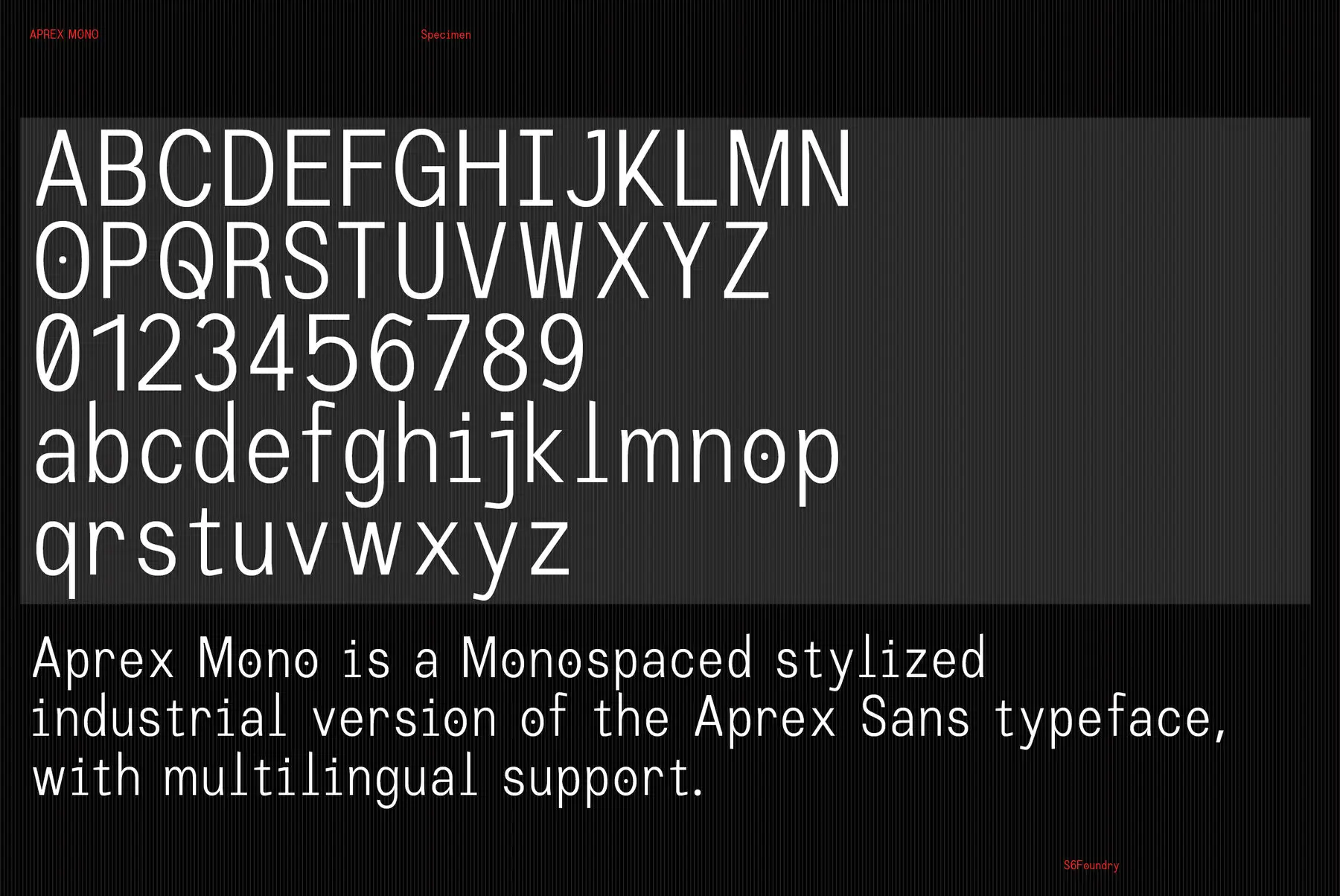 Aprex Mono Font - YouWorkForThem