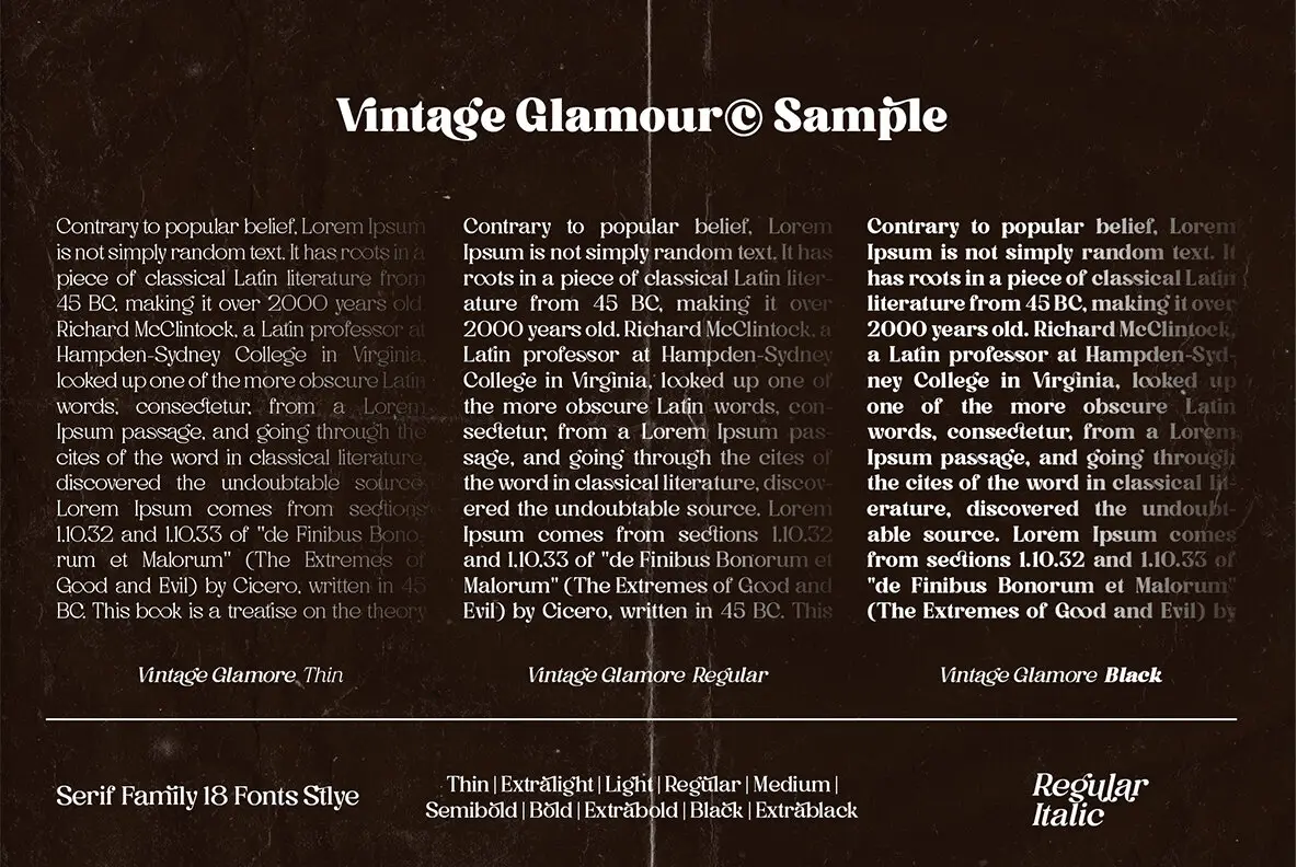 Vintage Glamour Font - YouWorkForThem