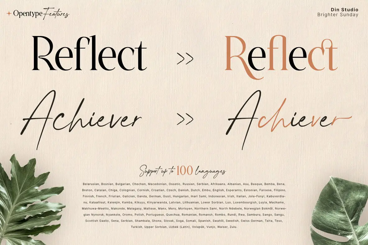 Brighter Sunday Font - YouWorkForThem