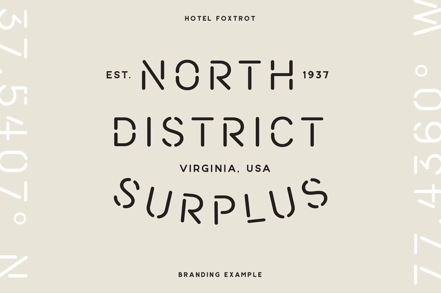 Hotel Foxtrot Font - YouWorkForThem