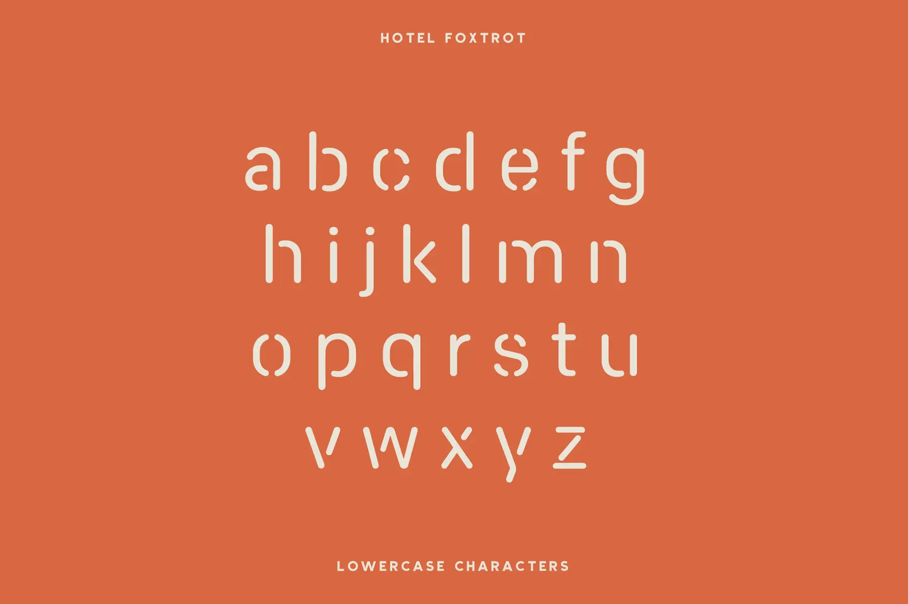 Hotel Foxtrot Font - YouWorkForThem