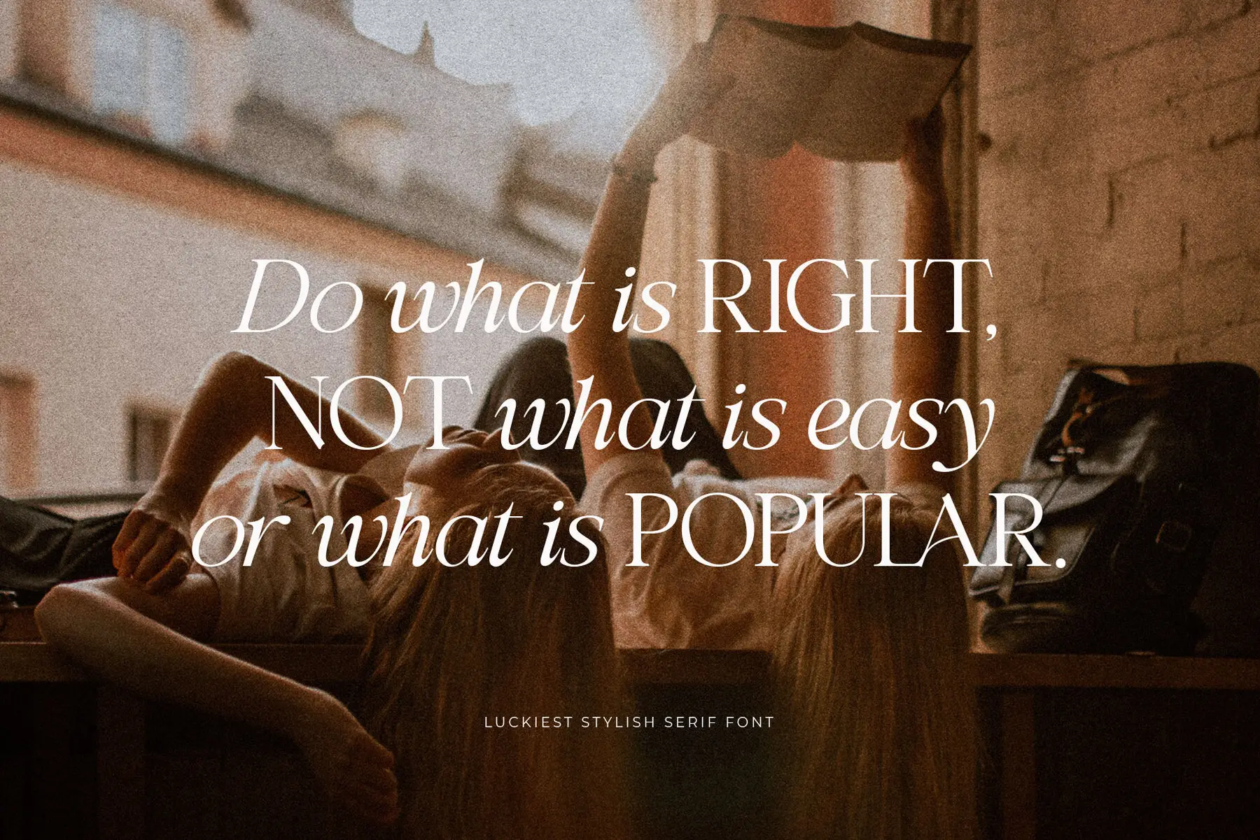 Luckiest Font Youworkforthem