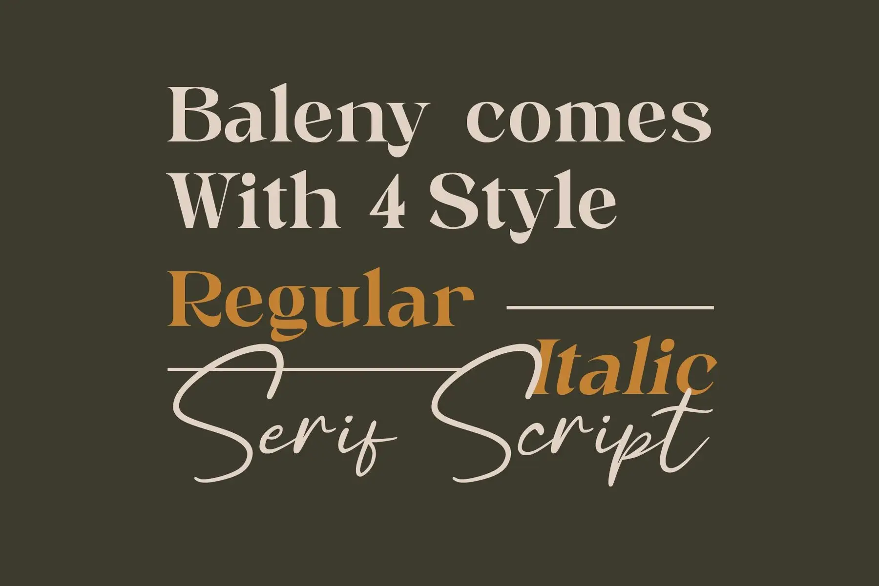 Baleny Elegant Font Duo - YouWorkForThem