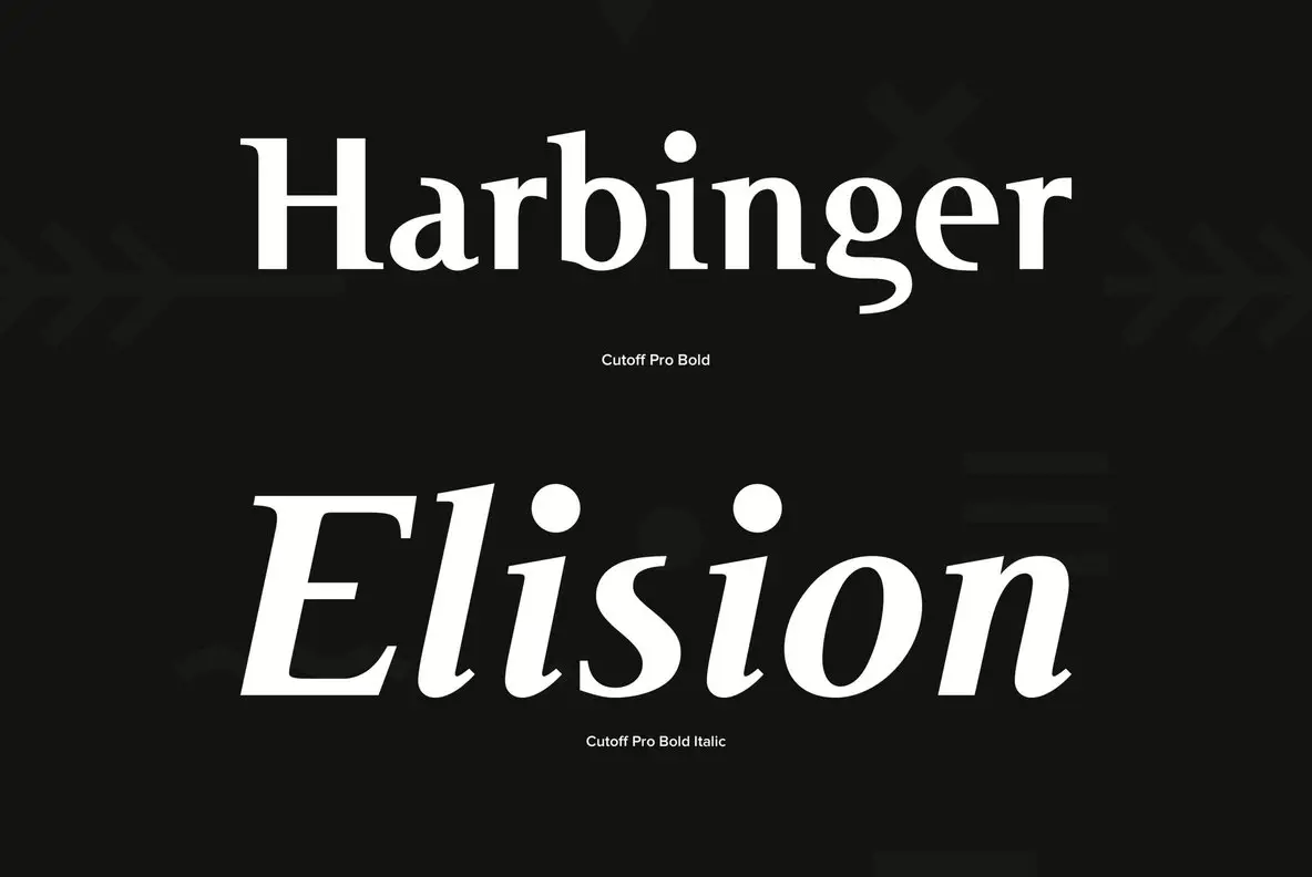 Cutoff Pro Font - YouWorkForThem