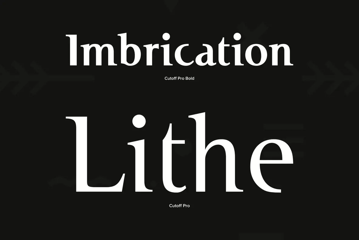 Cutoff Pro Font - YouWorkForThem