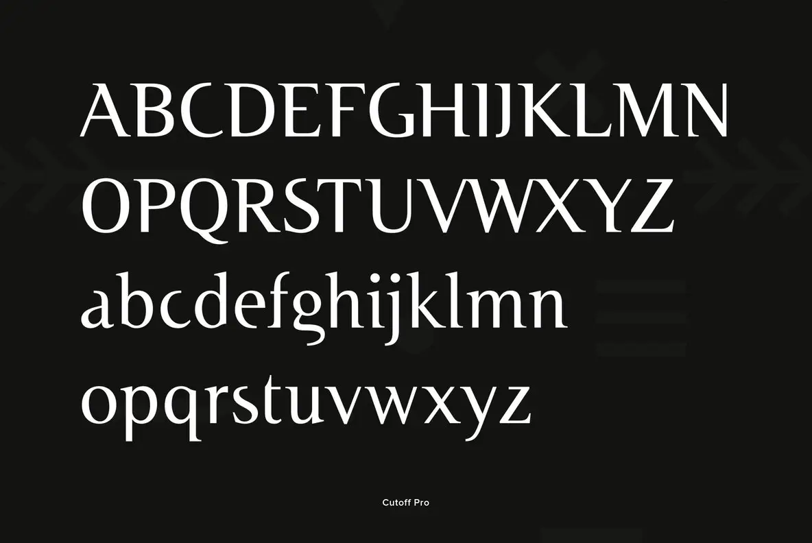 Cutoff Pro Font - YouWorkForThem