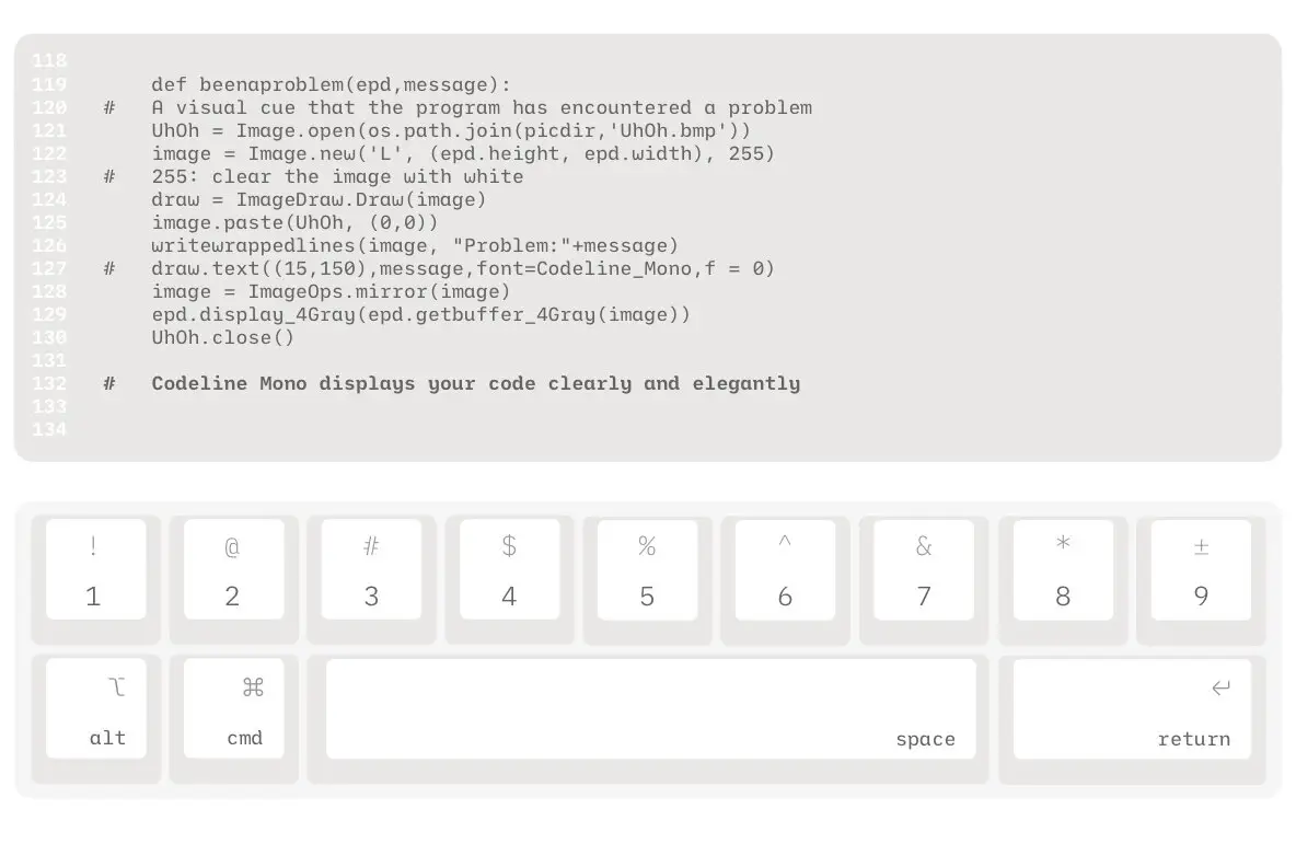 Codeline Mono Font - FontPath