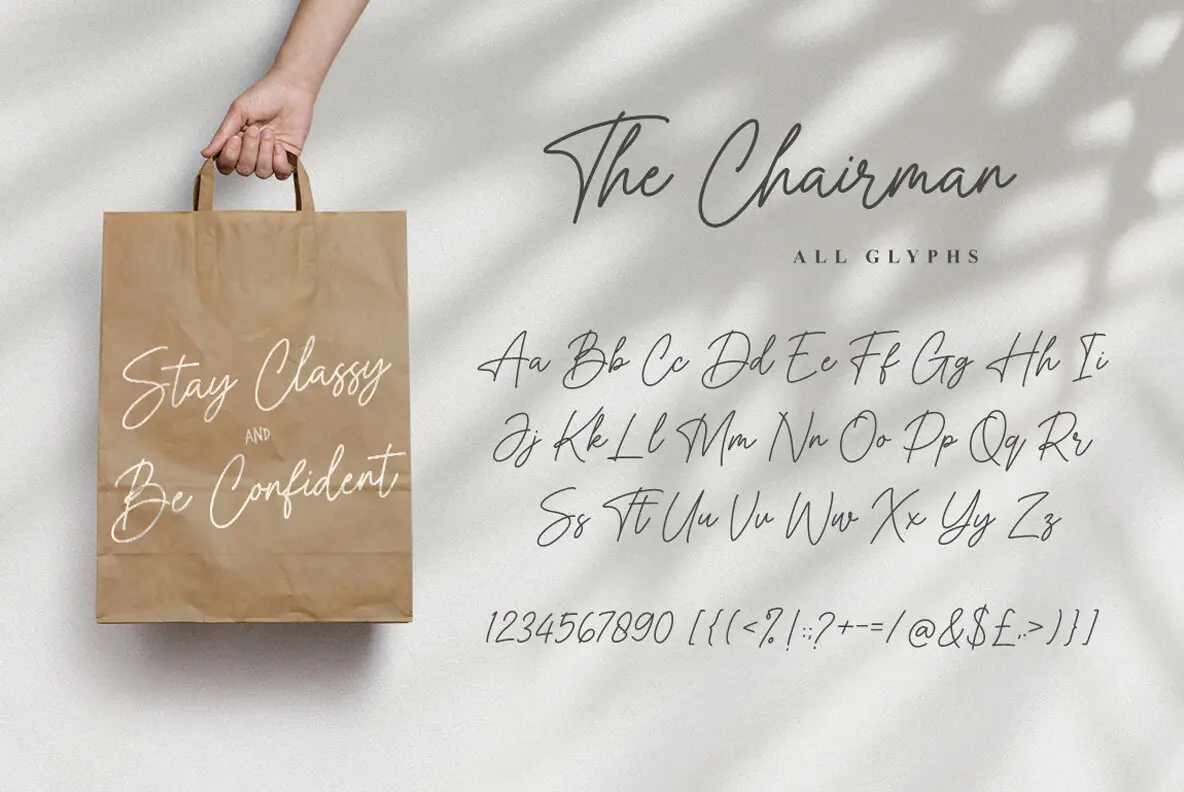 The Chairman Font - YouWorkForThem
