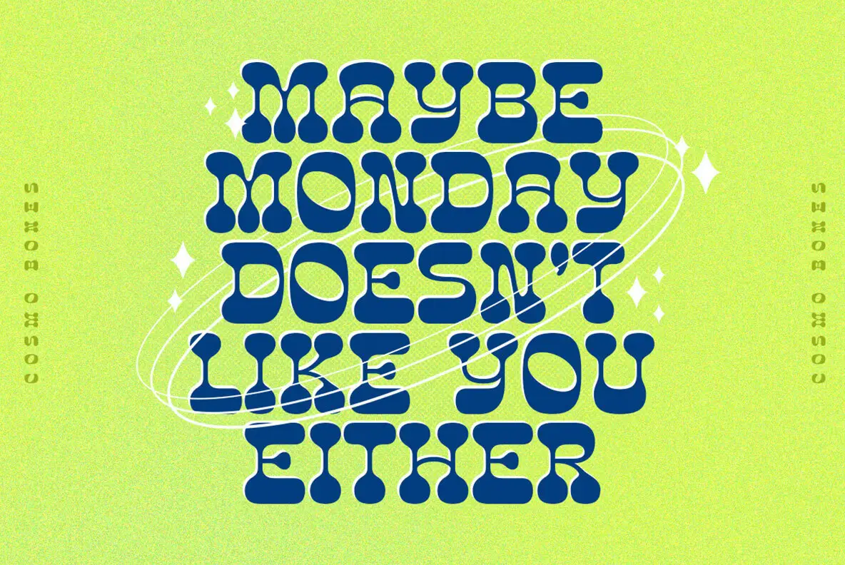 Cosmo Bones Font - YouWorkForThem