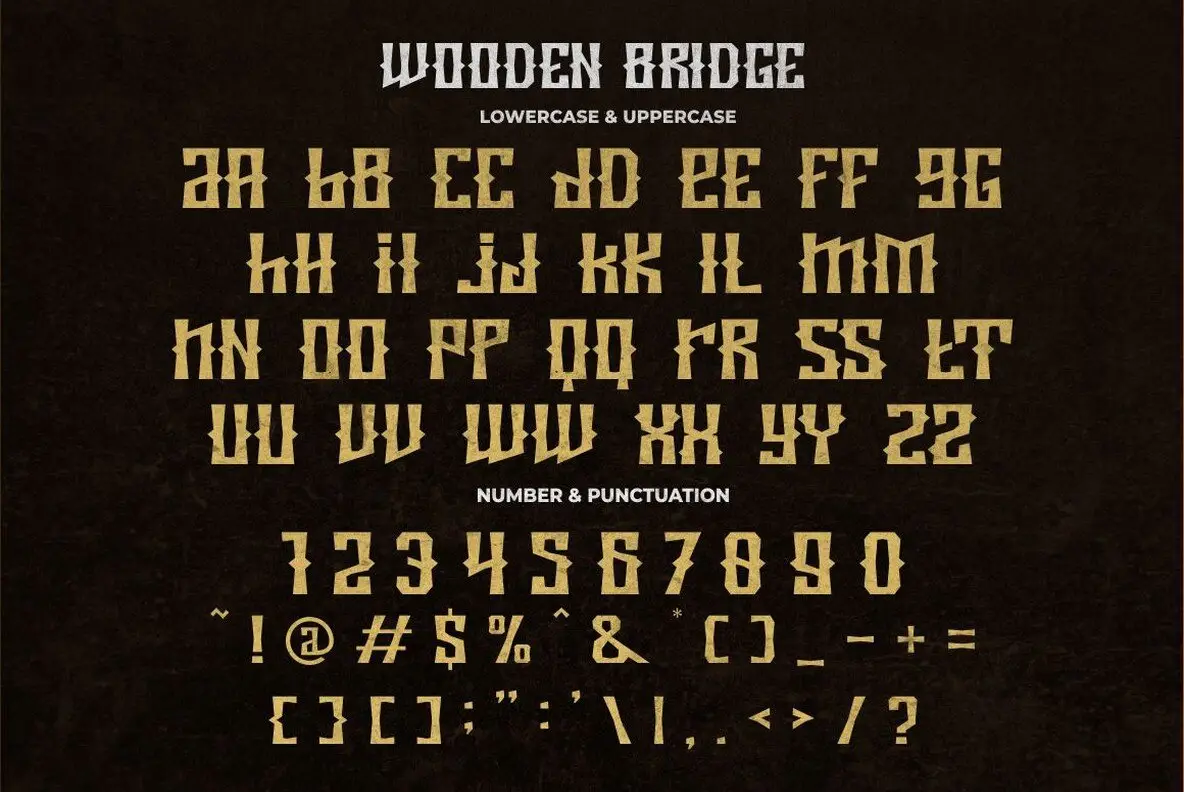 Wooden Bridge Font - YouWorkForThem