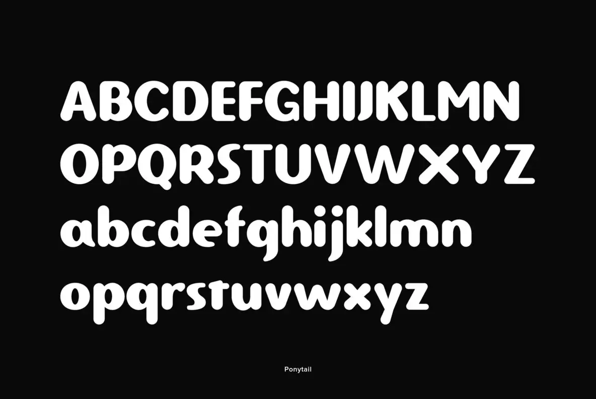 Ponytail Font - YouWorkForThem
