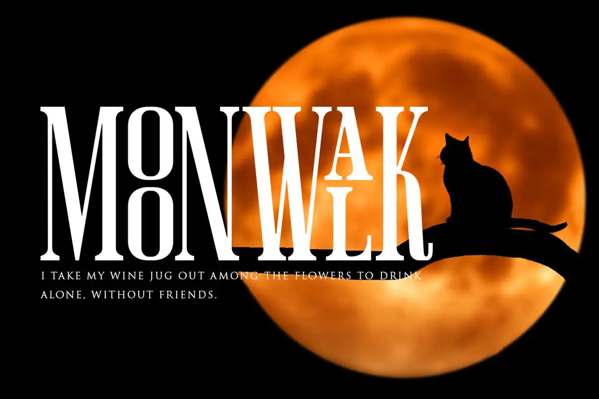 Moonscape Font - YouWorkForThem