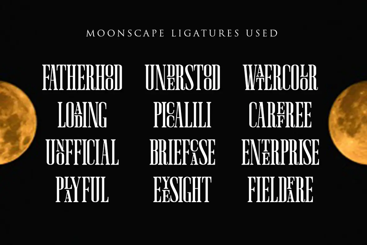Moonscape Font - YouWorkForThem