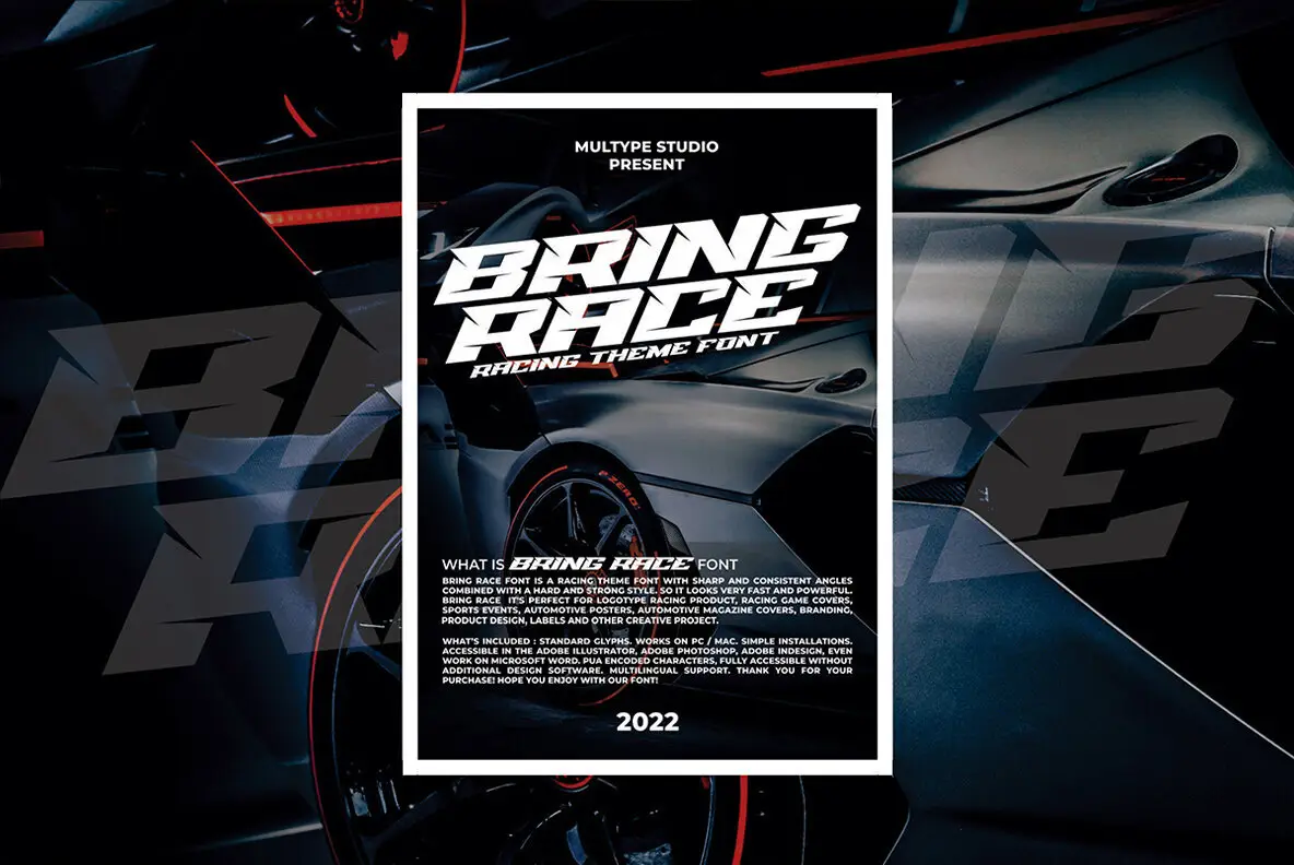 Bring Race Font - YouWorkForThem