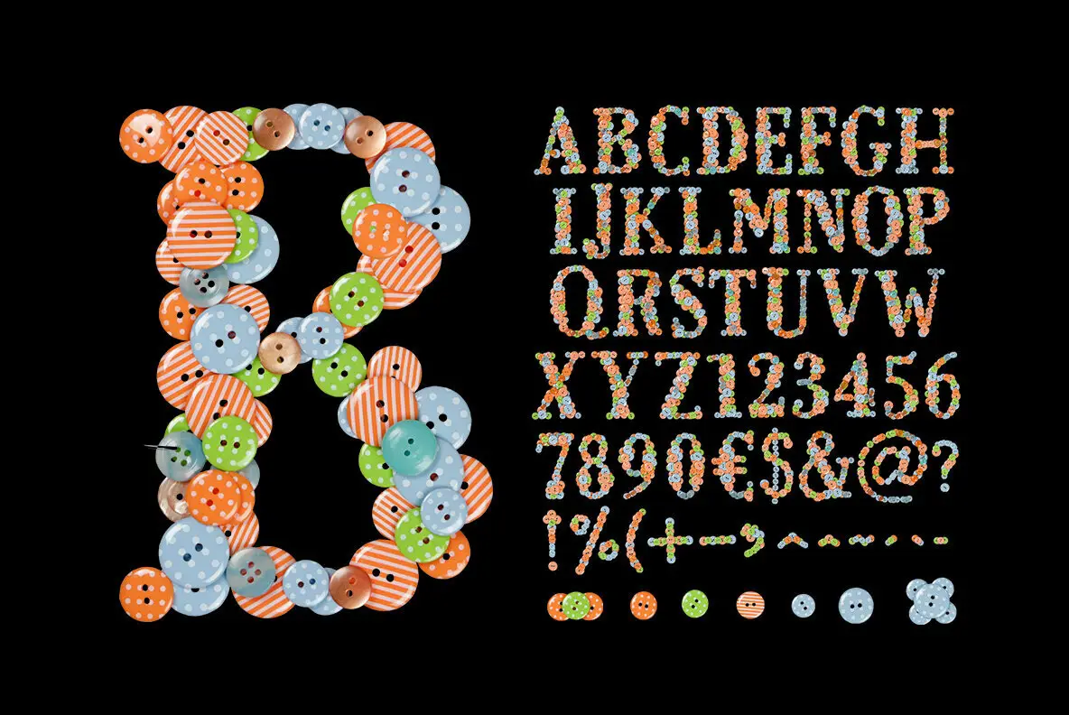 Buttons Font - YouWorkForThem