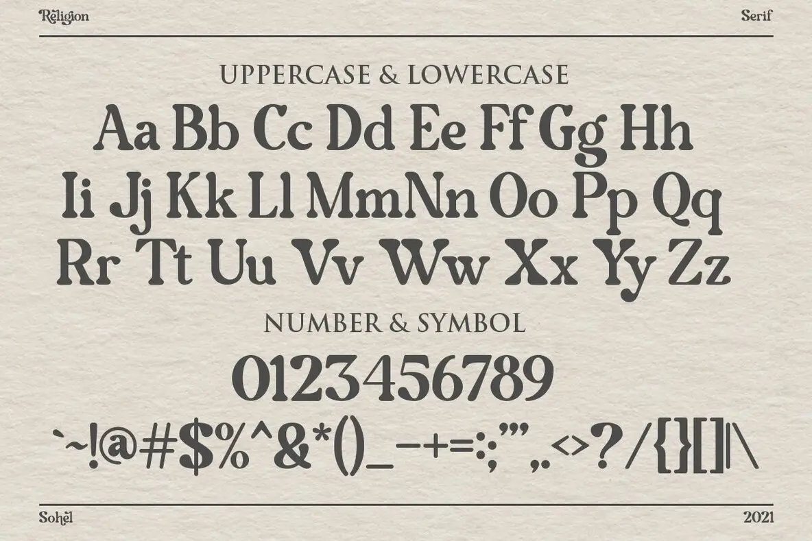 Religion Font - YouWorkForThem