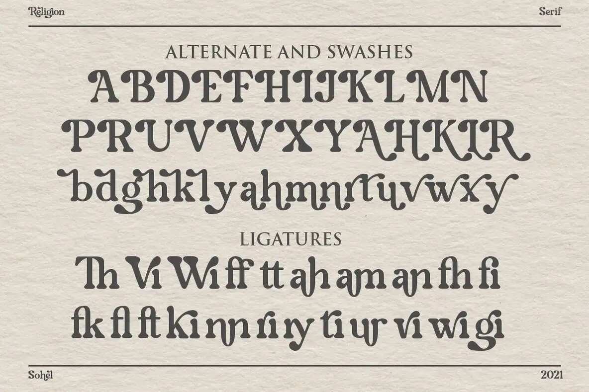 Religion Font - YouWorkForThem