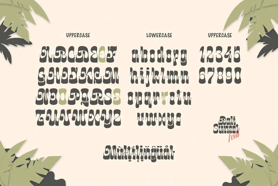 Bali Sunset Font - YouWorkForThem