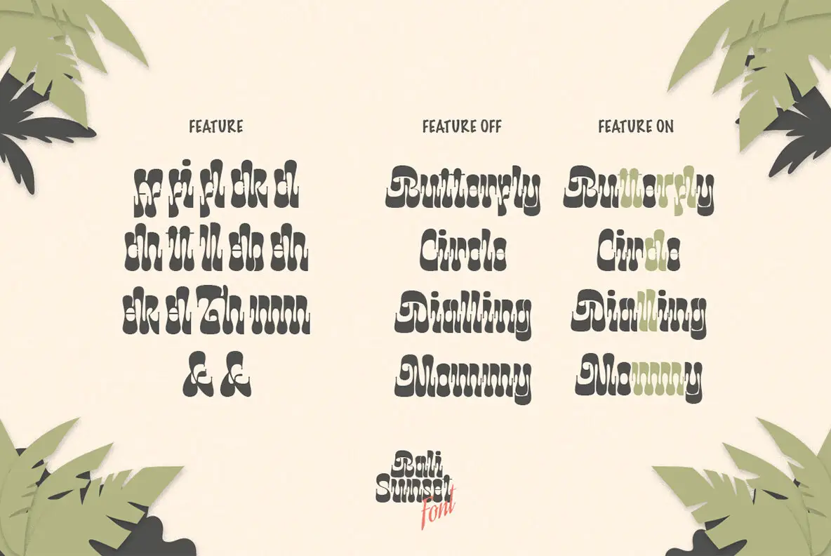 Bali Sunset Font - YouWorkForThem