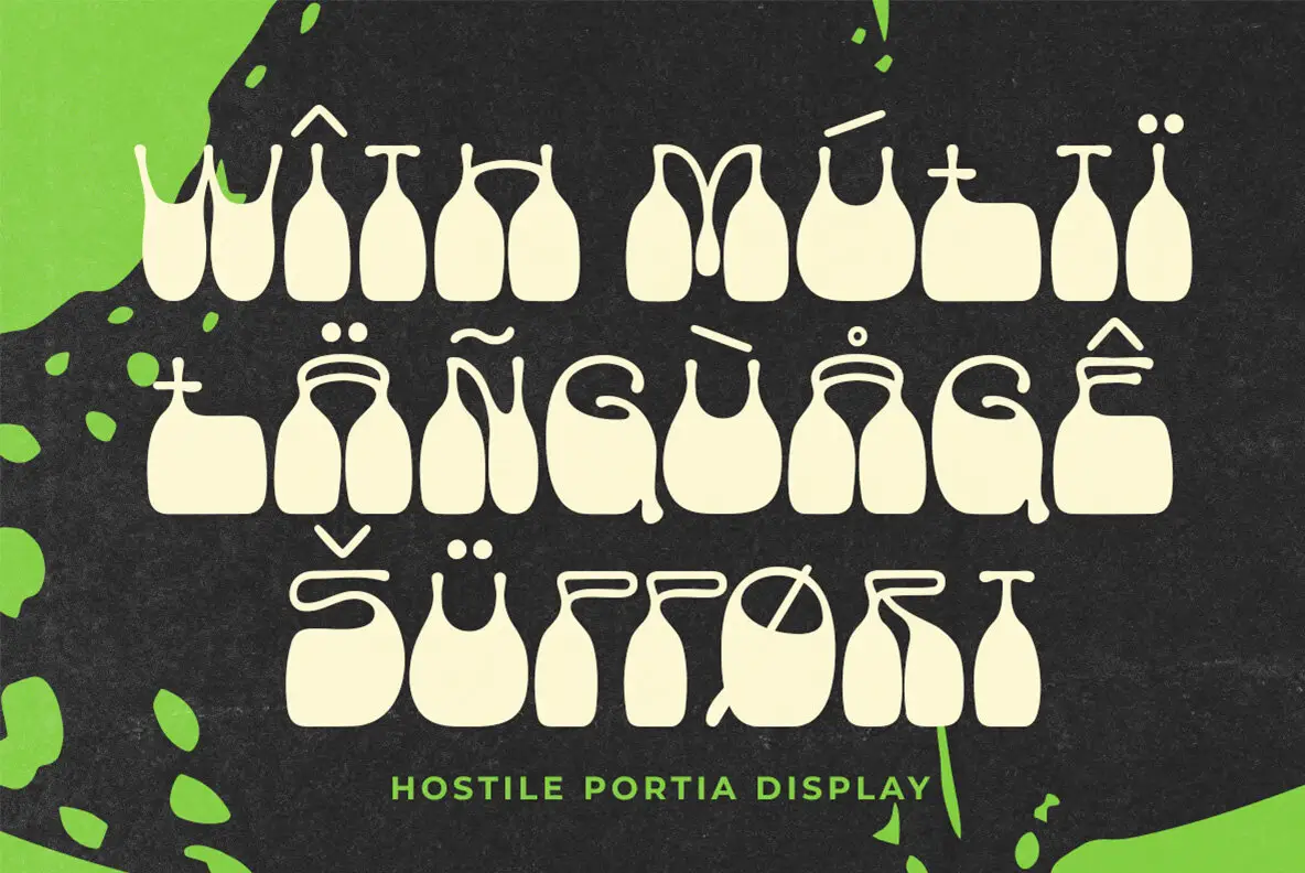 Hostile Portia Font - YouWorkForThem