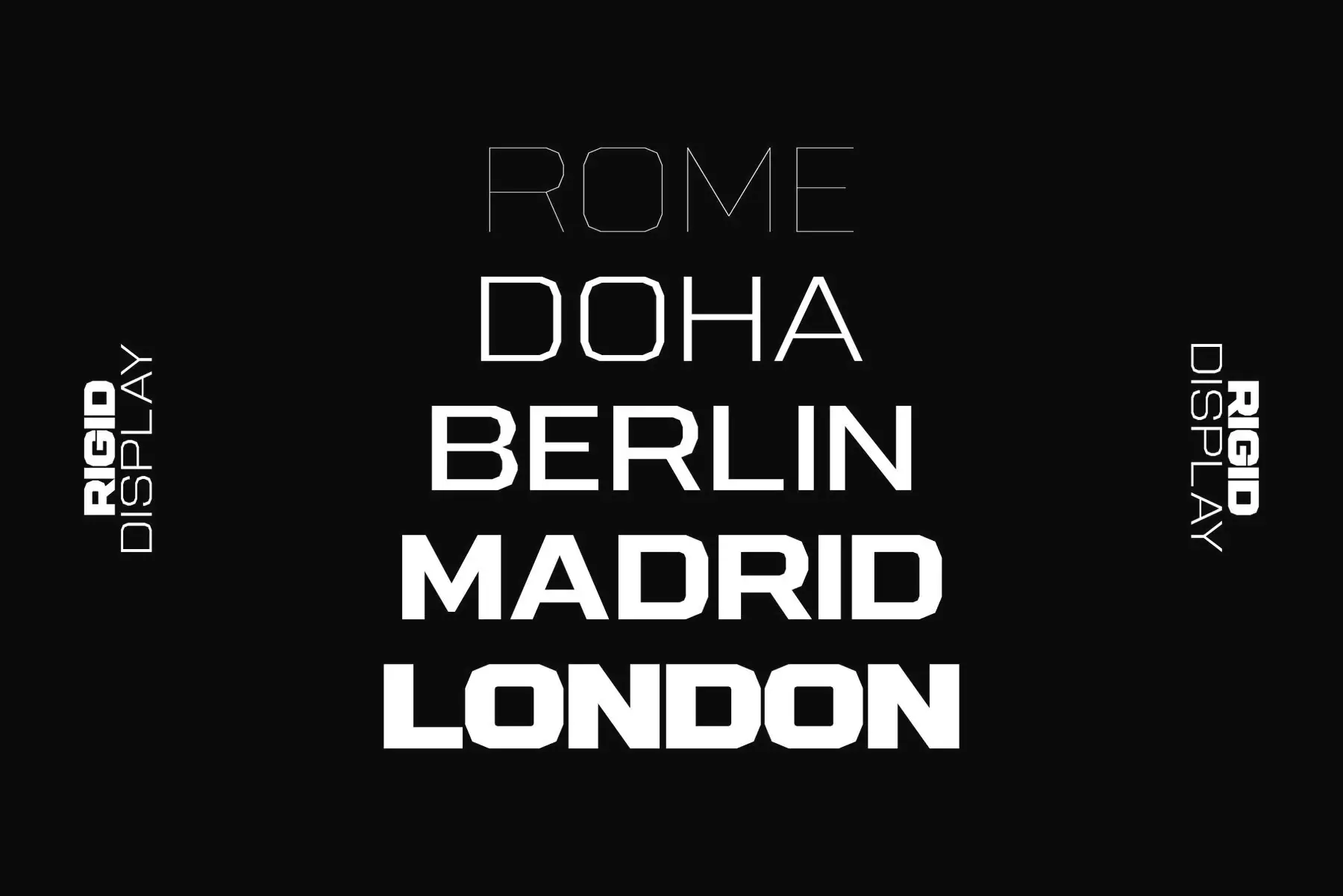 Rigid Display Font - YouWorkForThem