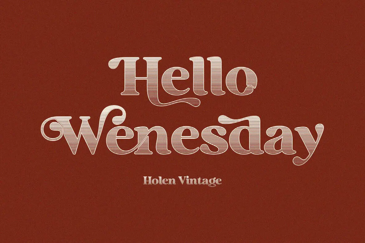 Holen Vintage Font - YouWorkForThem