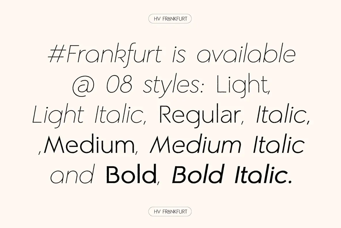 HV Frankfurt Font - YouWorkForThem