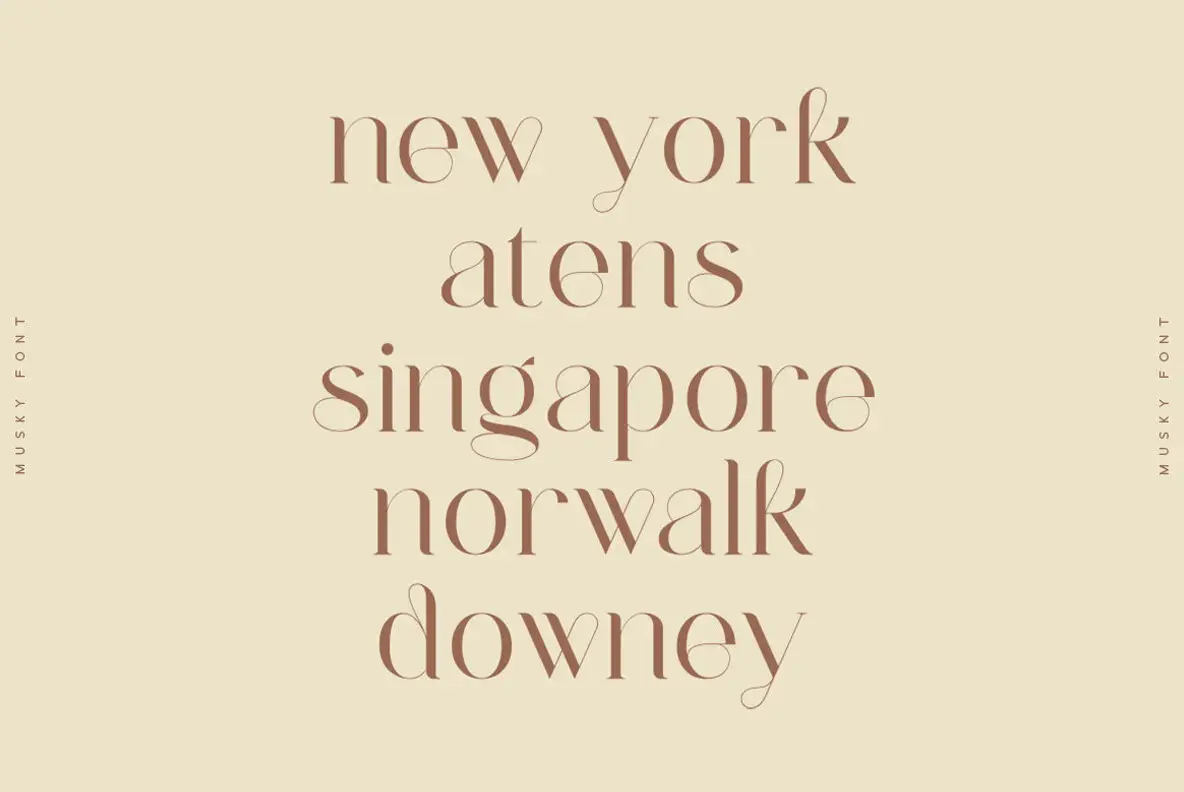 Musky Font - YouWorkForThem