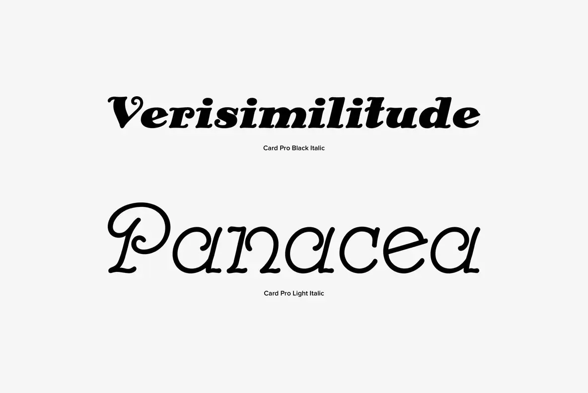 Card Pro Font - YouWorkForThem