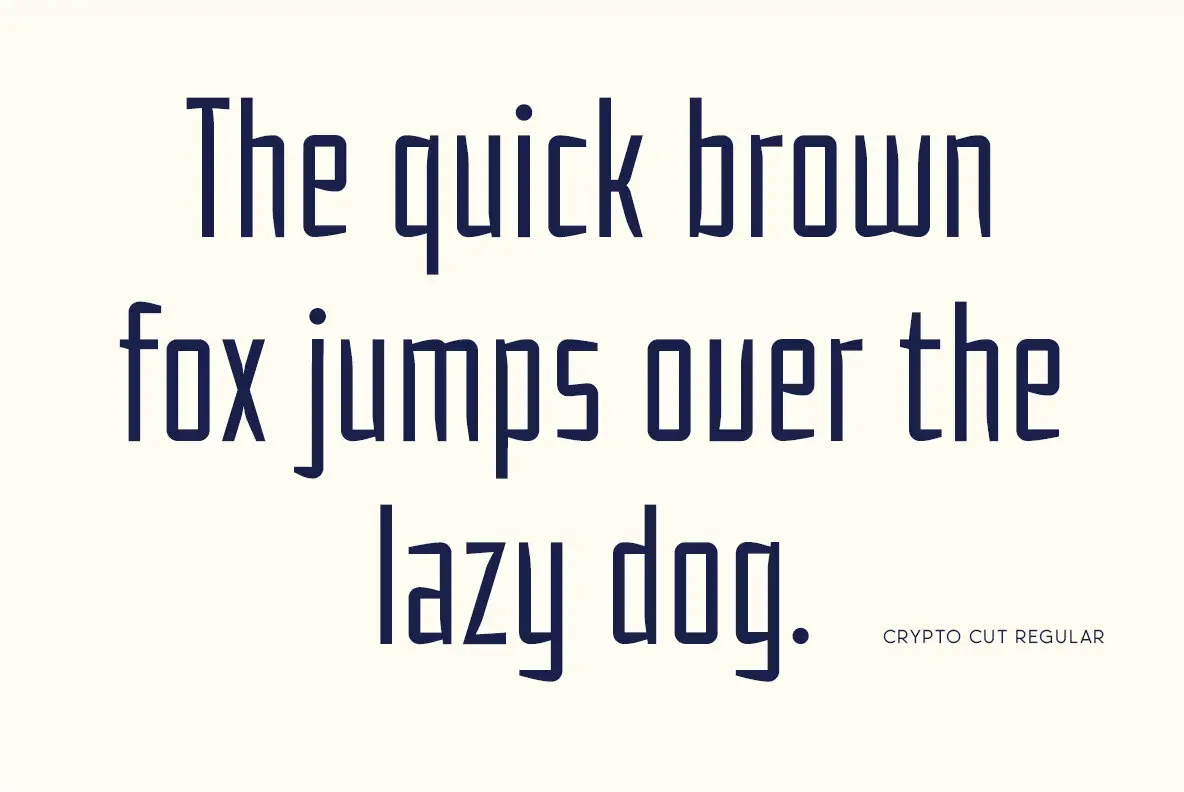 Crypto Cut Font - YouWorkForThem