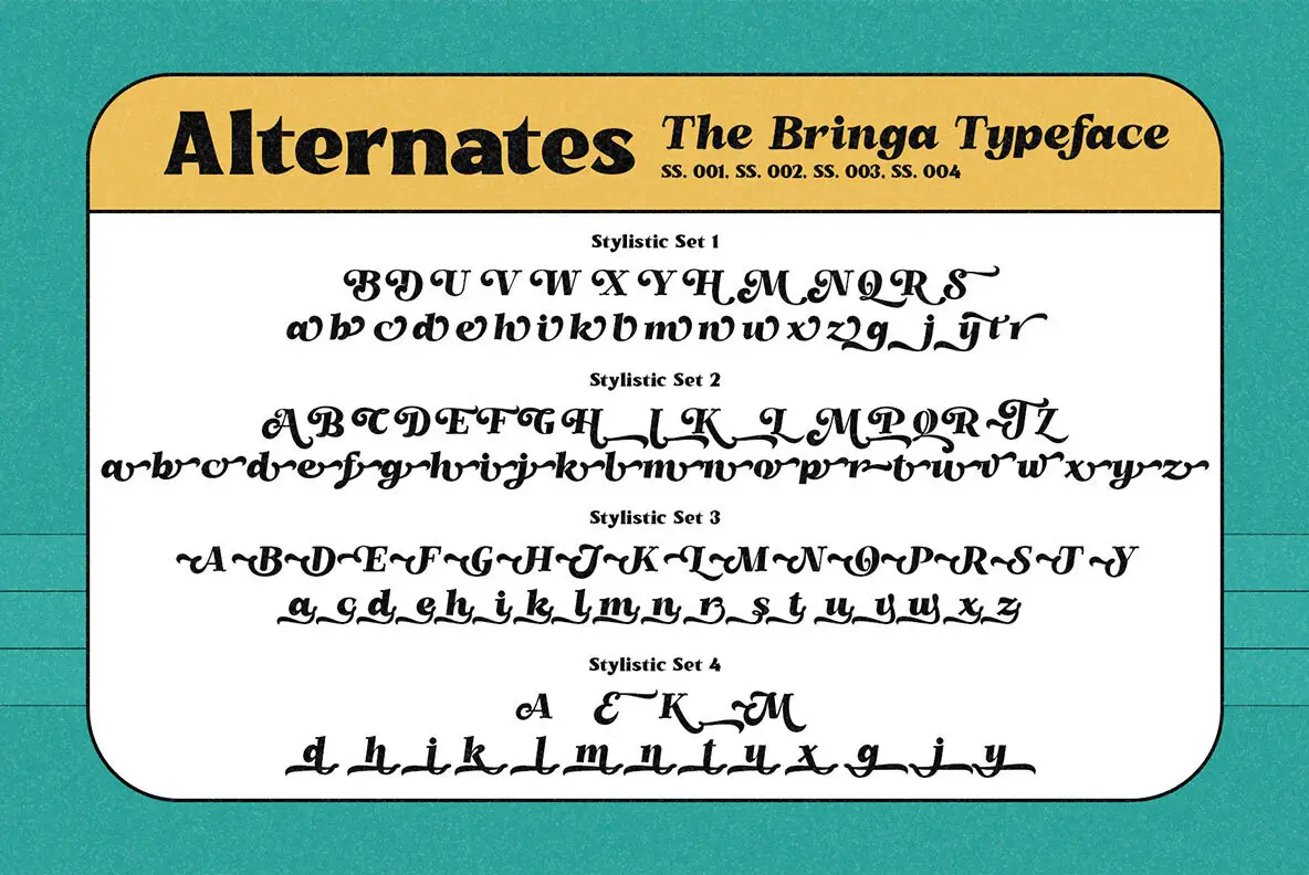 The Bringa Font - YouWorkForThem