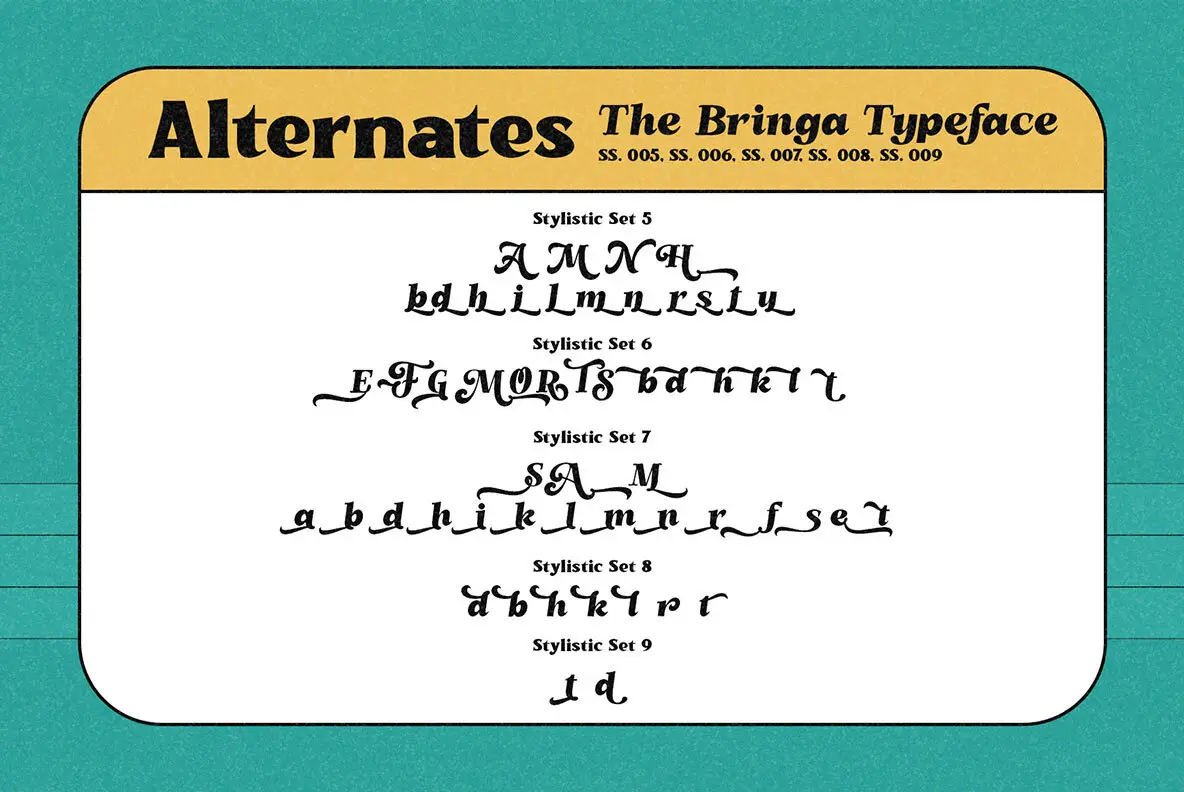 The Bringa Font - YouWorkForThem