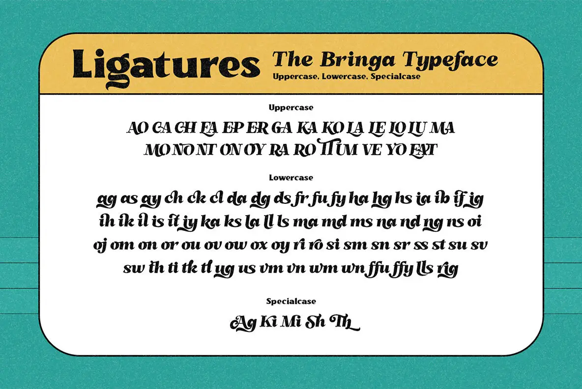 The Bringa Font - YouWorkForThem