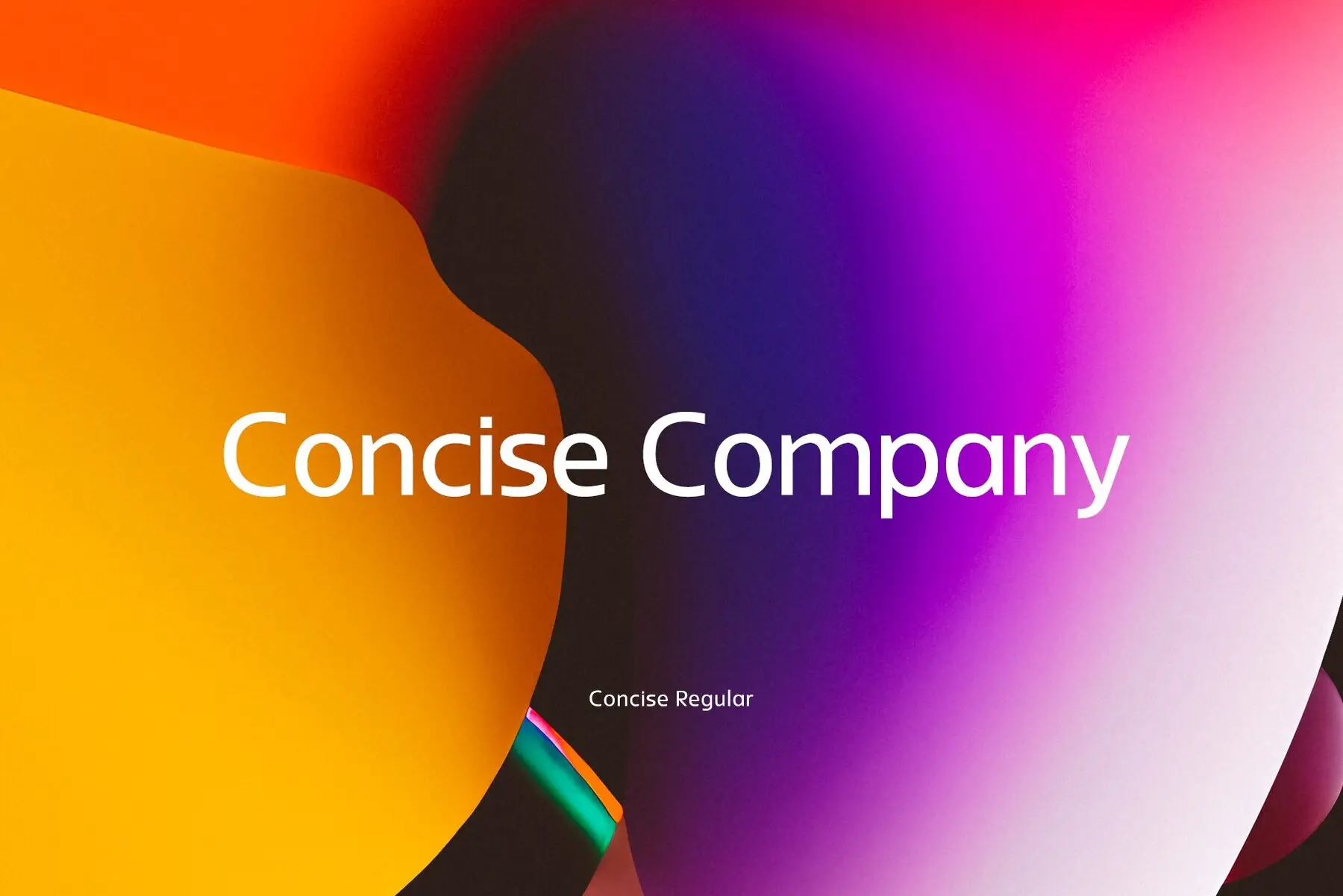 Concise Font - YouWorkForThem