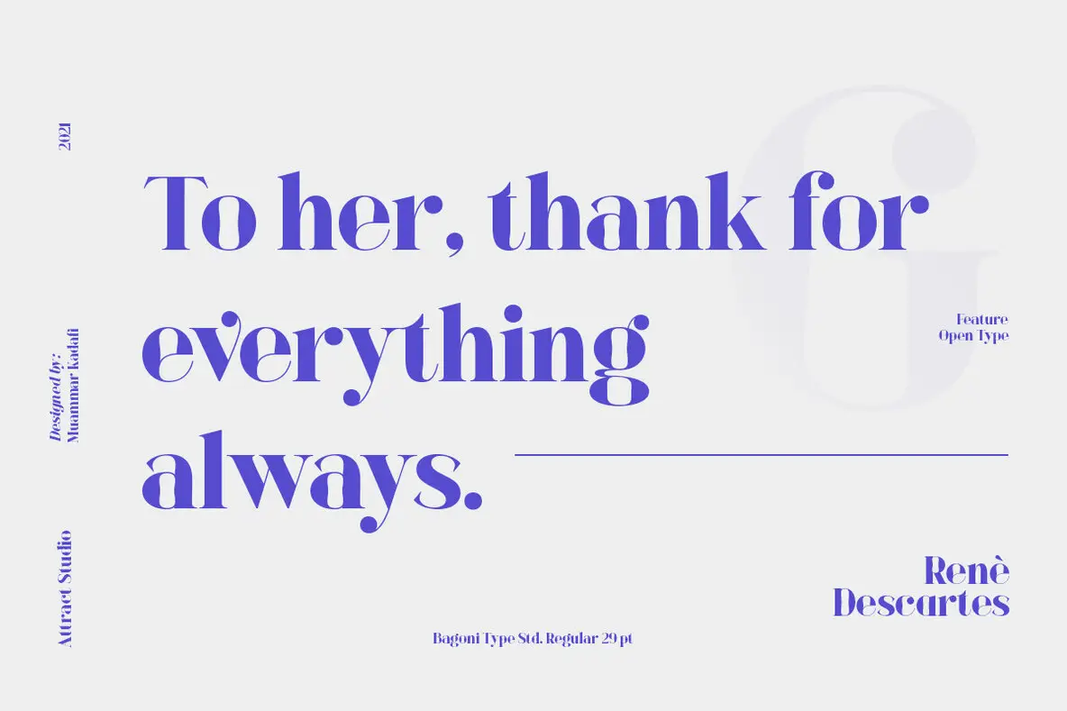 Bagoni Type Font - YouWorkForThem