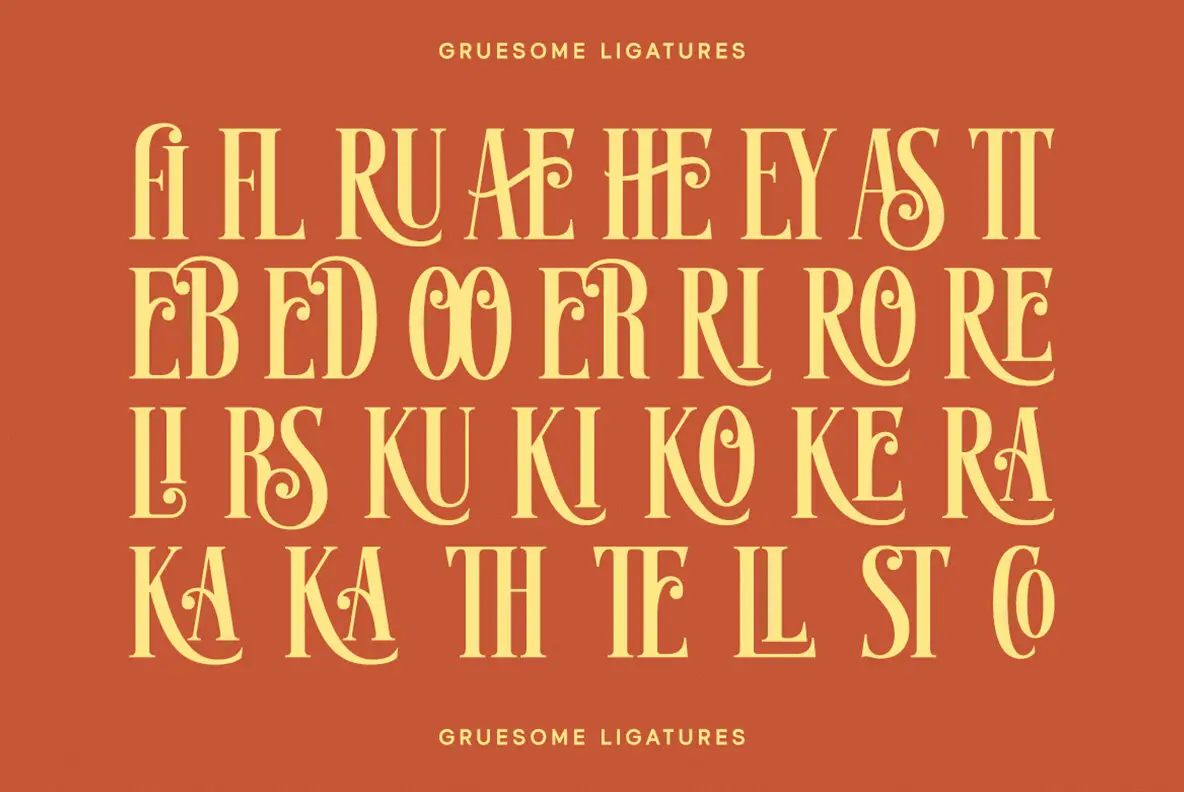 Gruesome Font - YouWorkForThem