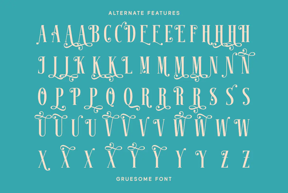 Gruesome Font - YouWorkForThem