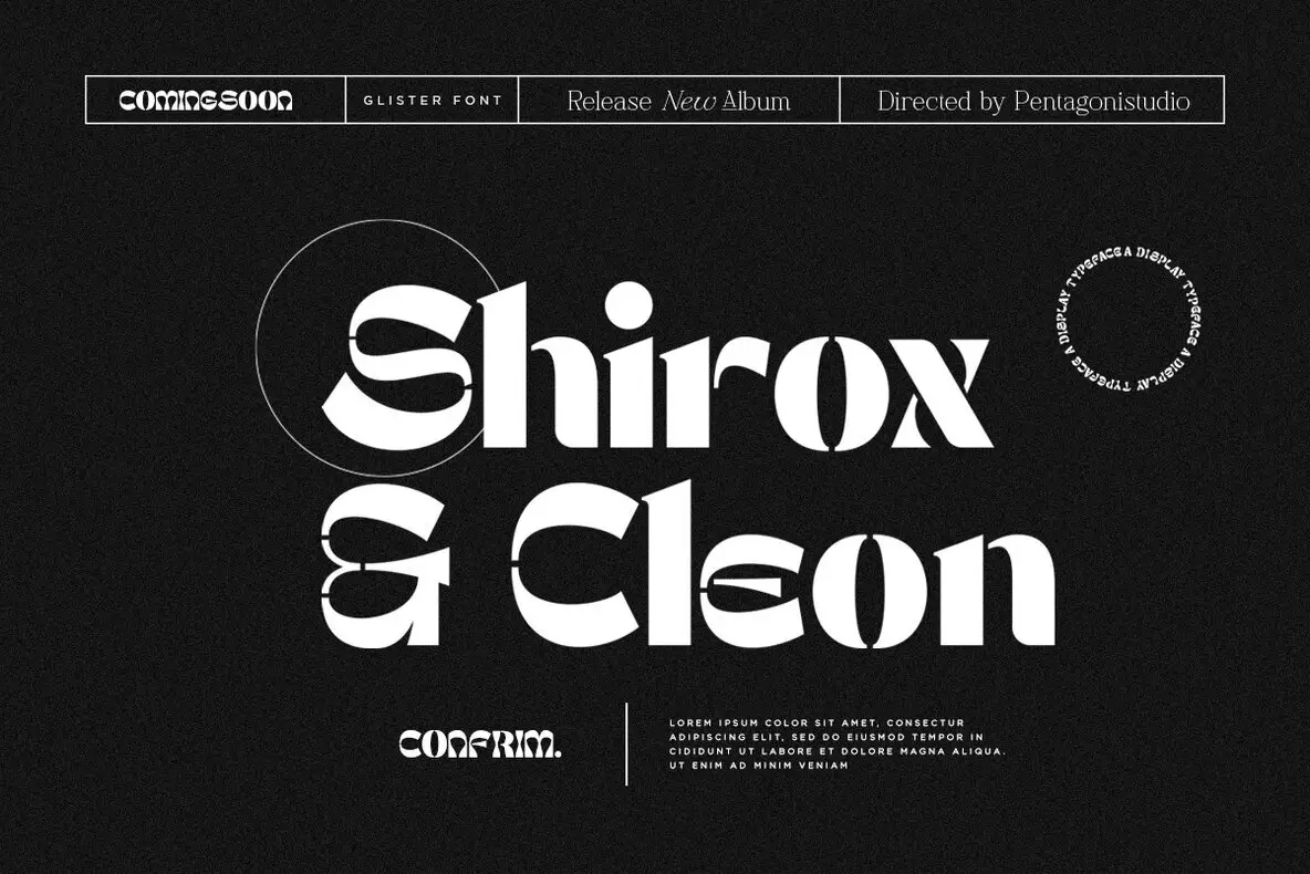 Glister Font - YouWorkForThem
