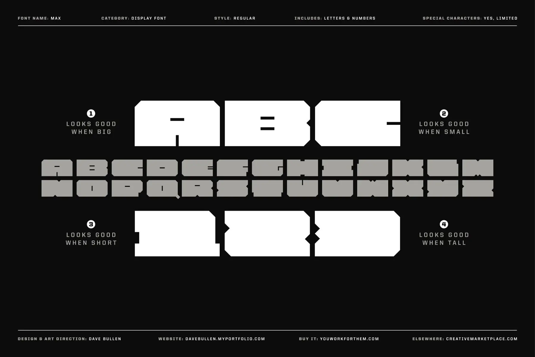 MAX Font - YouWorkForThem