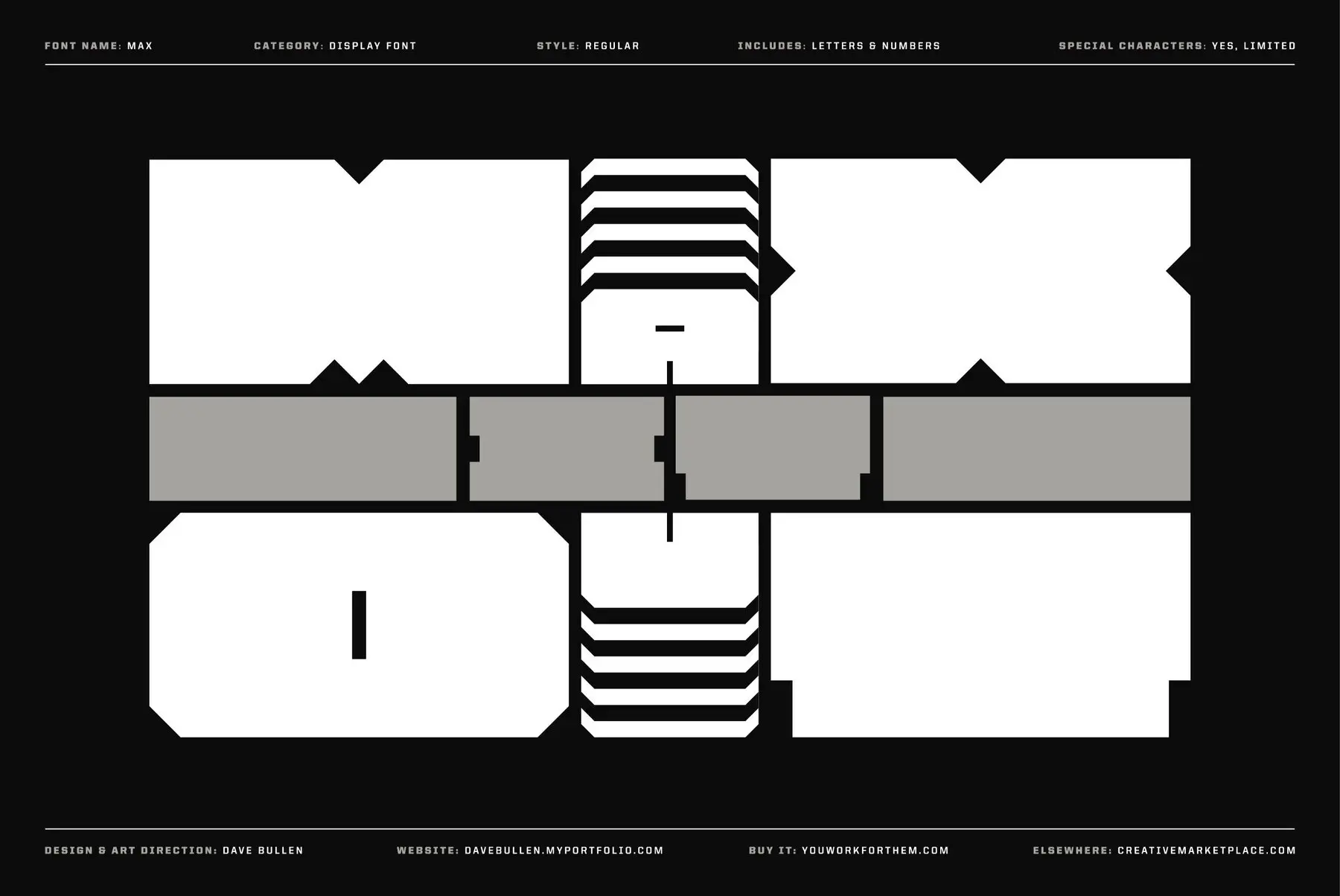 MAX Font - YouWorkForThem