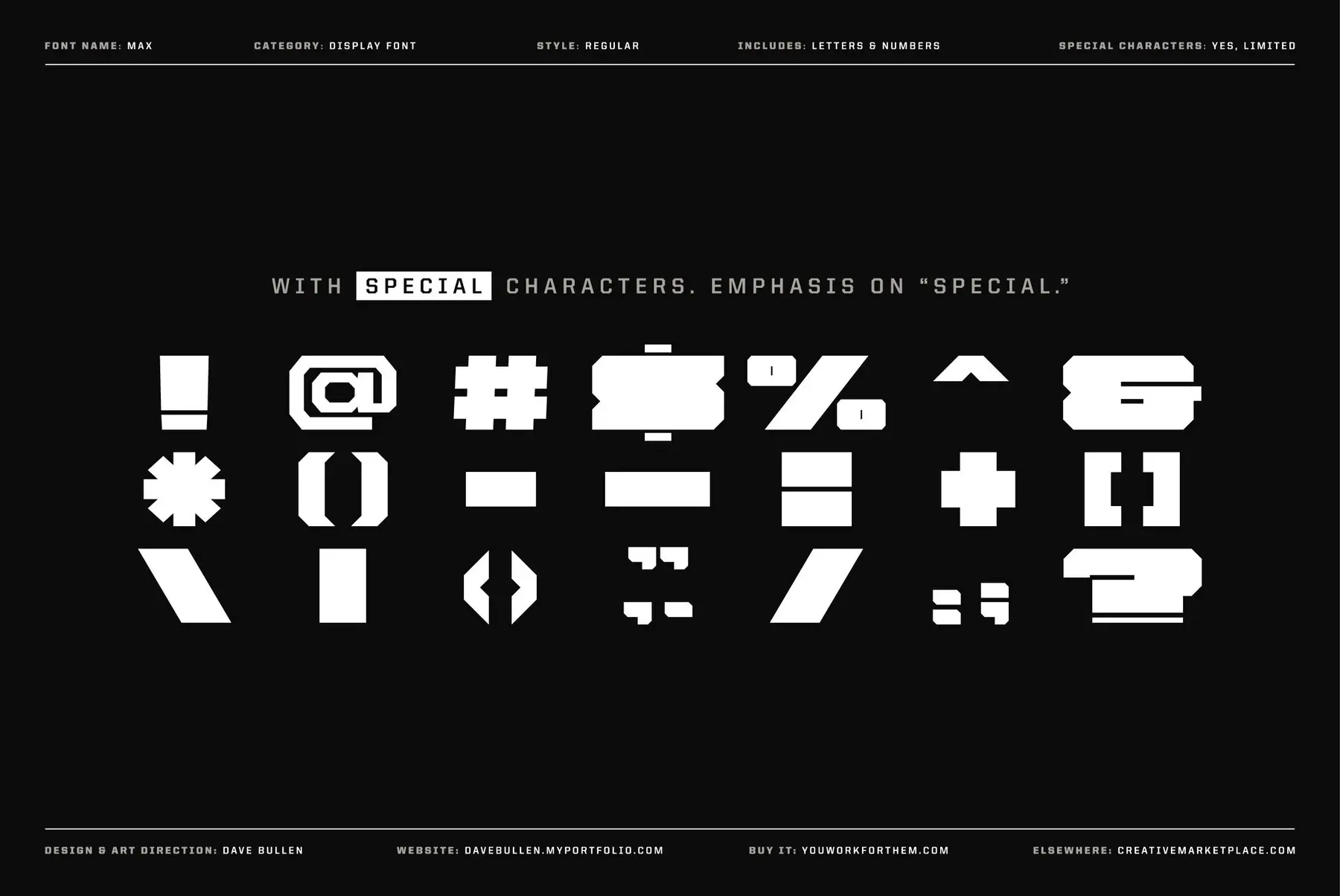 MAX Font - YouWorkForThem