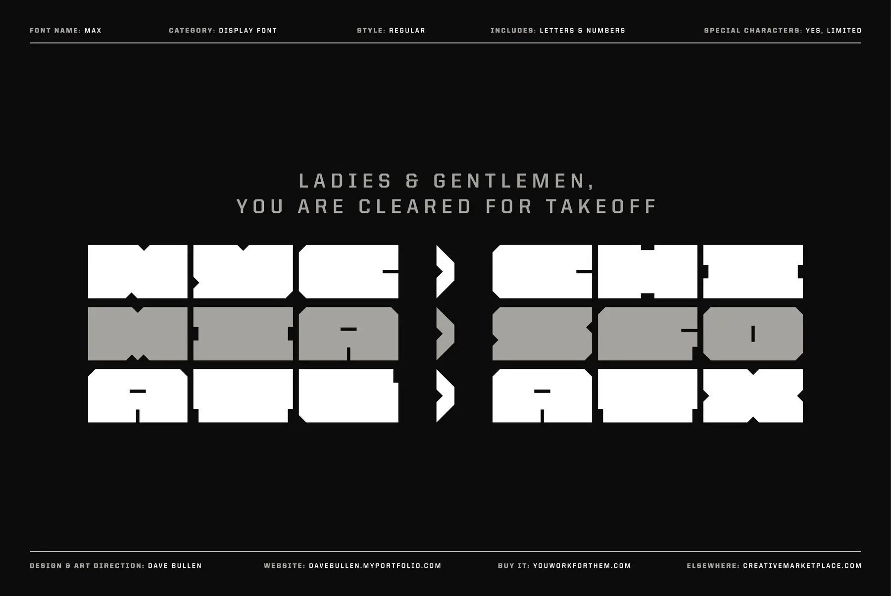 MAX Font - YouWorkForThem