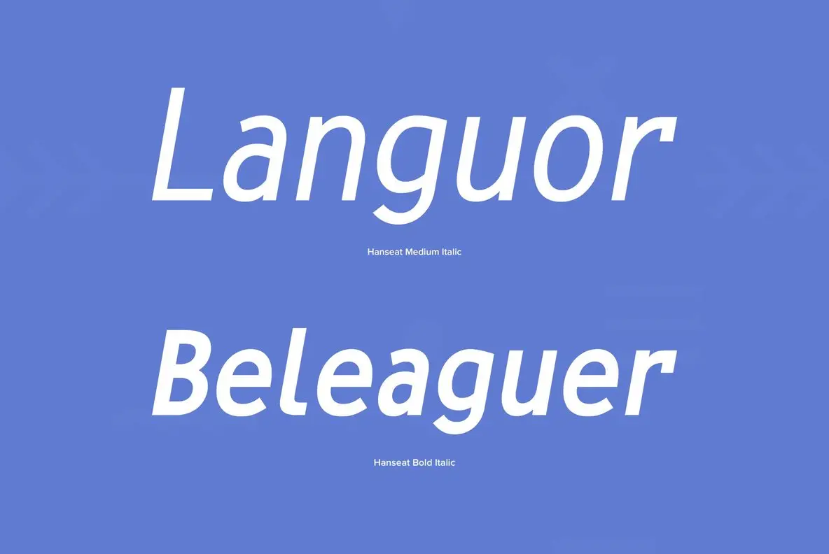 Hanseat Font - YouWorkForThem