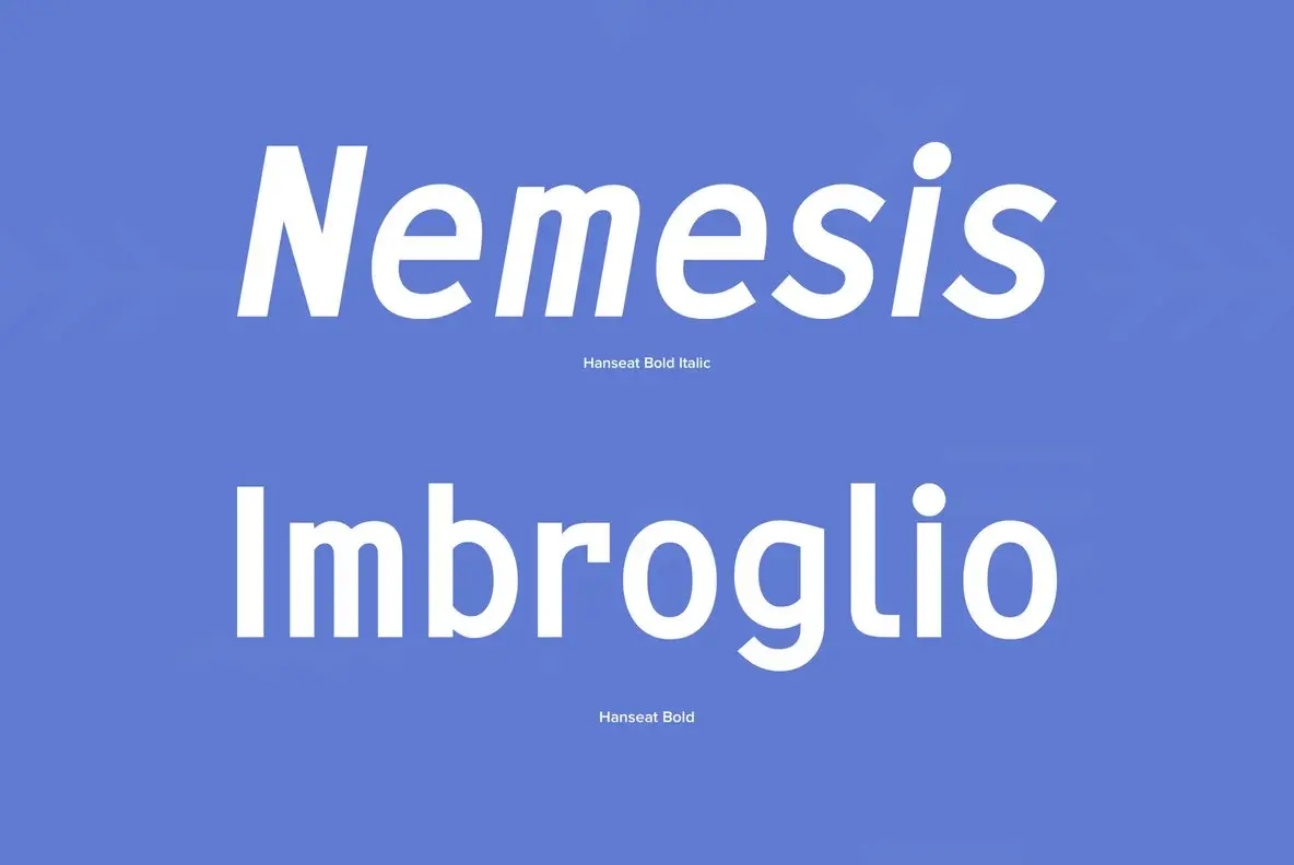 Hanseat Font - YouWorkForThem