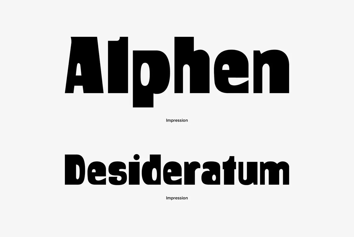 Impression Font - YouWorkForThem